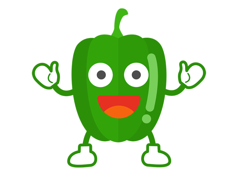 ピーマンのキャラクターの無料イラスト イラストセンター