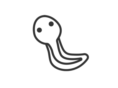 Free illustration of tadpole icon (line drawing) | Illustcenter