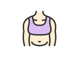 Free illustration of obese female body icon (line drawing color ...