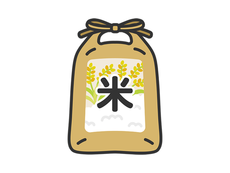 Free illustration of rice (line drawing color) in a rice bag | Free ...