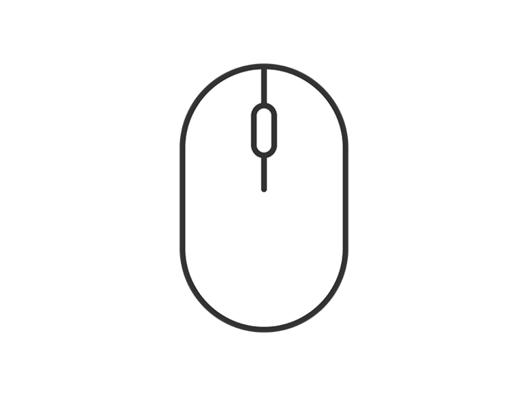 Free illustration of PC mouse icon (line drawing) | Illustcenter