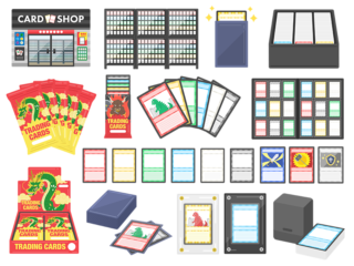 Free illustration set related to trading cards | Illustcenter