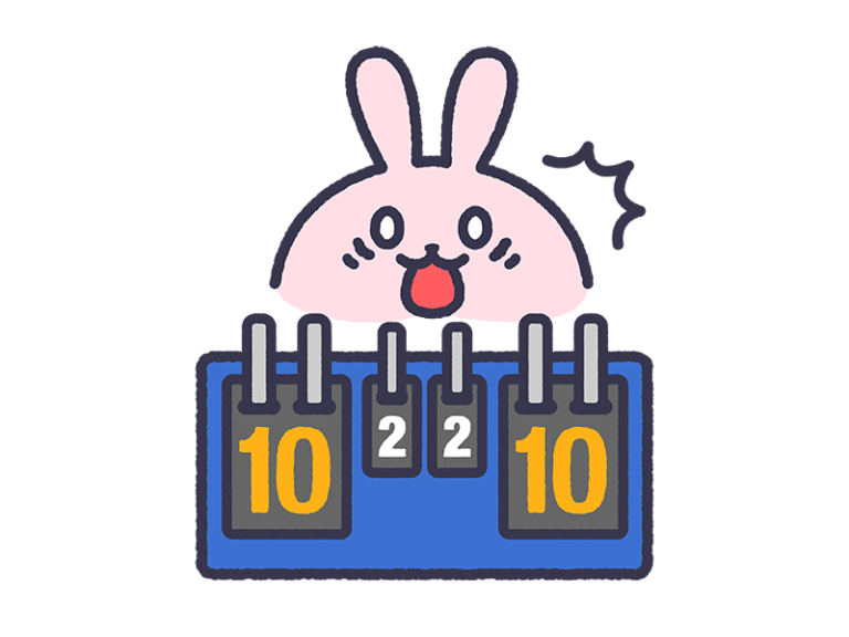 Free illustration of a scoreboard (line drawing color) with a deuce in ...