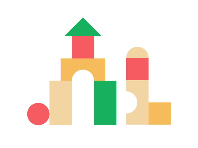 Free illustration of hobby building blocks icon｜イラストセンター