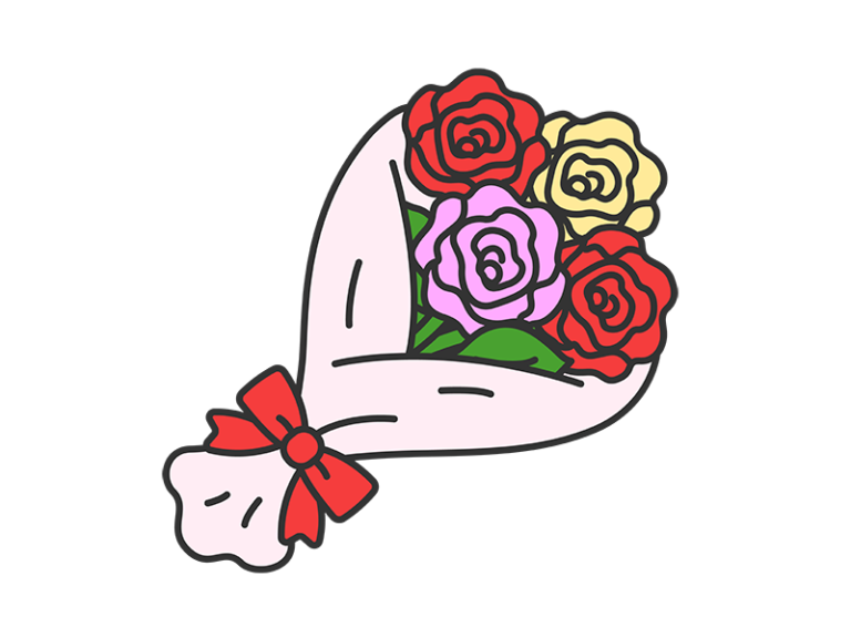 Free illustration of a bouquet of roses for a gift on Respect for the ...