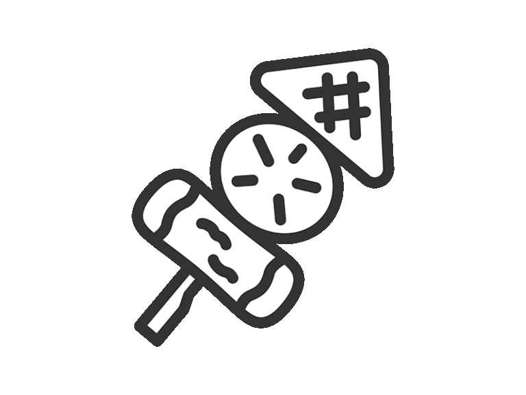 Free illustration of snow rabbit icon (line drawing) / illustcenter