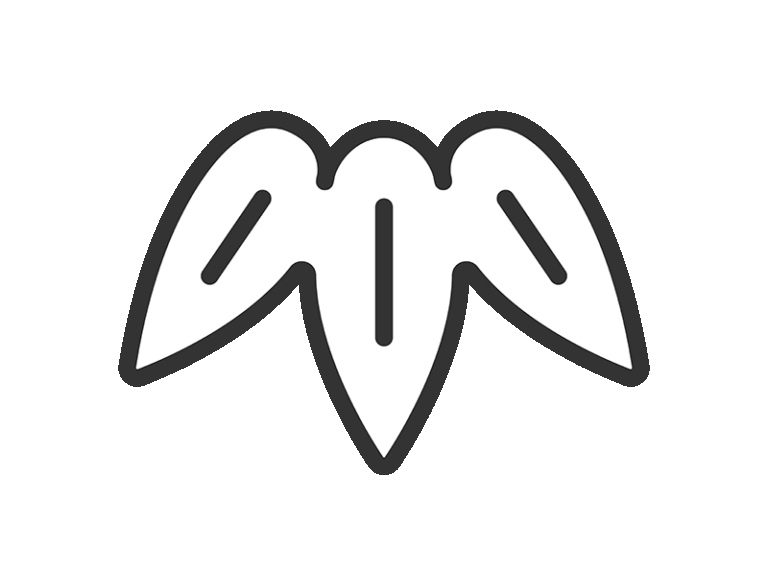 Free illustration of a bamboo leaf icon (line drawing) | Free ...