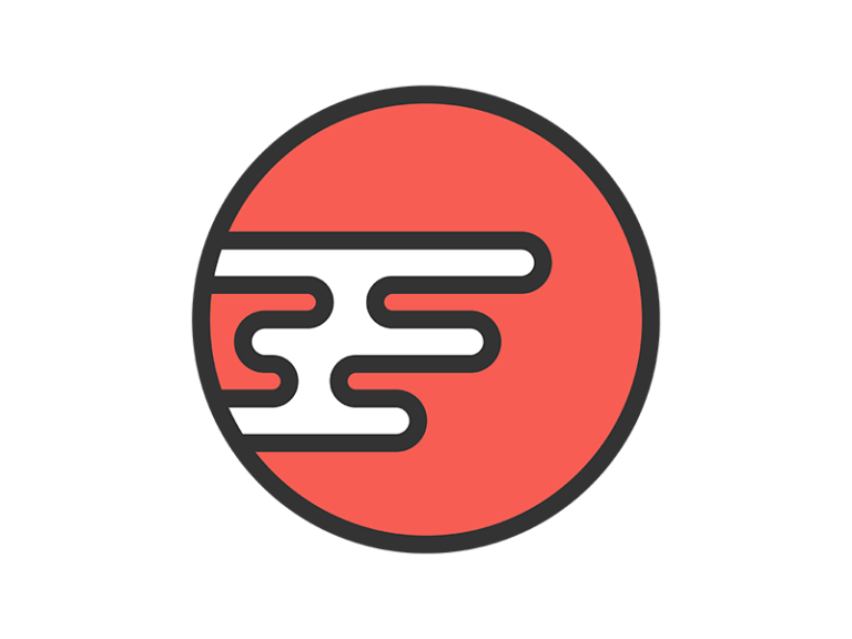 Free illustration of a Japanese-style sun and clouds icon (line drawing ...